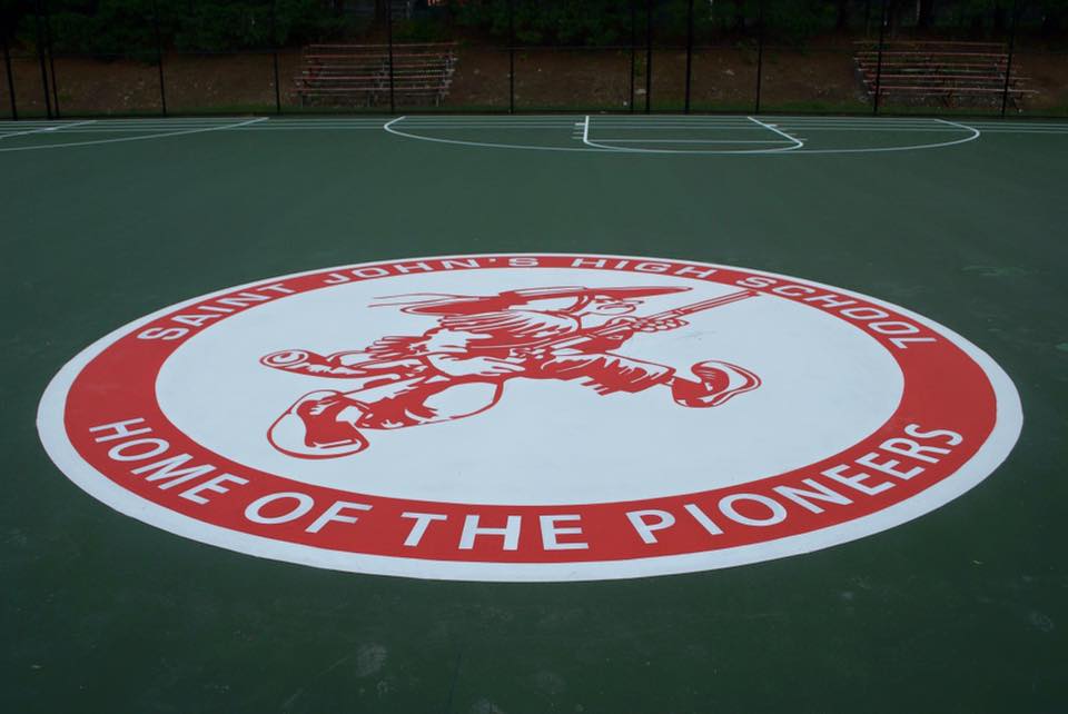 Center Court Logo, St. Johns High School – NEW ENGLAND TRACK AND FIELD ...